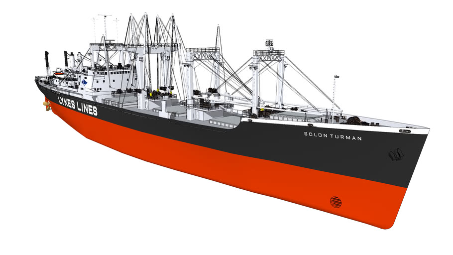 Cargo Ship ''Solon Turman' (ORIGINAL) | 3D Warehouse