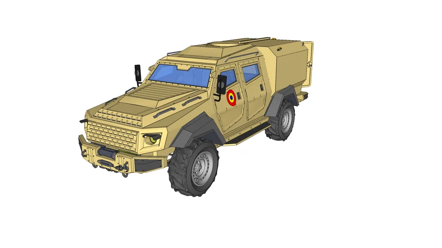 EOD intervention vehicle on GURKHA 1, for romanian army | 3D Warehouse