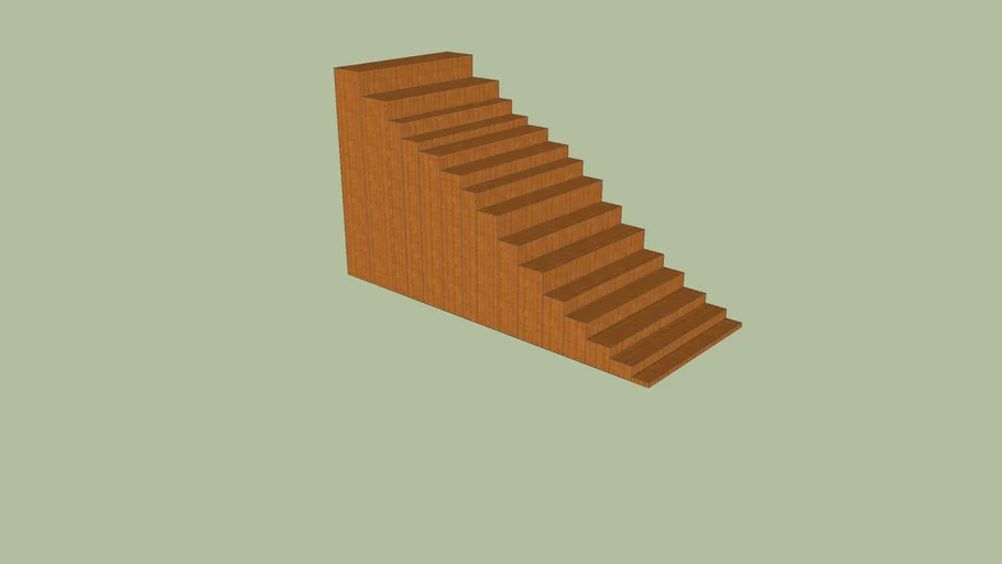 Basic long stairs | 3D Warehouse