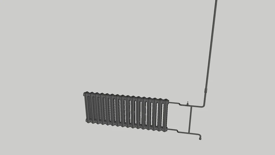 radiator with pipes | 3D Warehouse