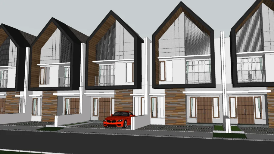 House modern minimalis 2 floor | 3D Warehouse