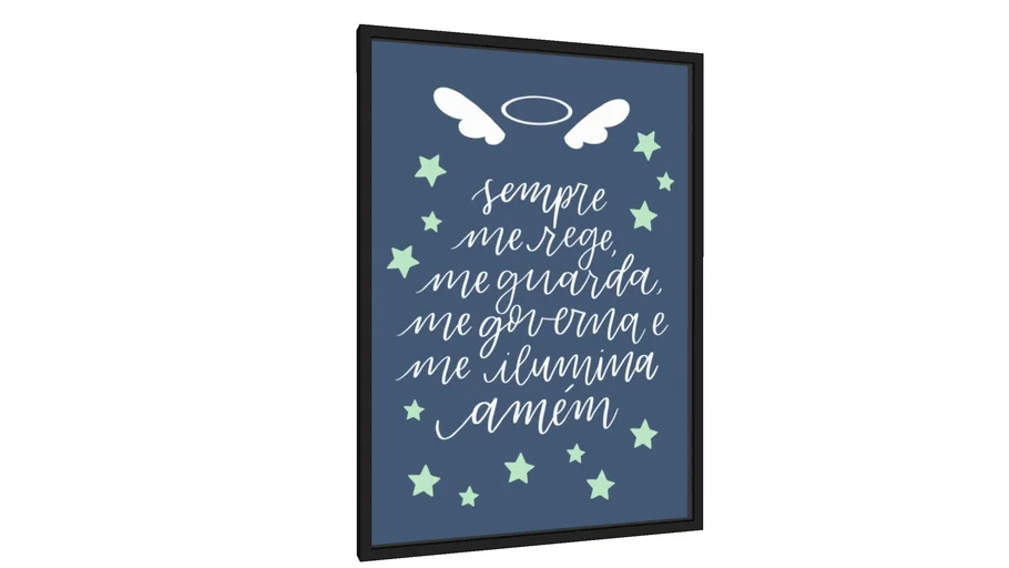 Quadro Anjo da Guarda Azul - Galeria9, por Rachel Moya | 3D Warehouse