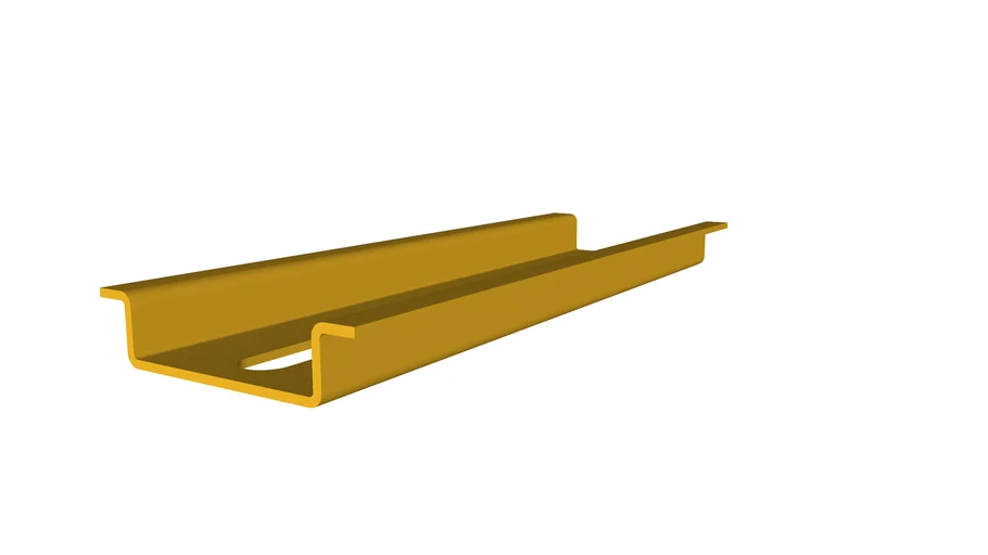 35 mm x 7.5 mm top-hat rail (EN 50022, BS 5584, DIN 46277-3), 100 mm ...