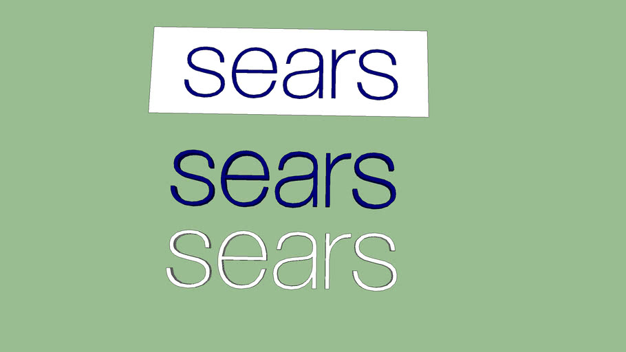Sears logo signs (2010-current) | 3D Warehouse
