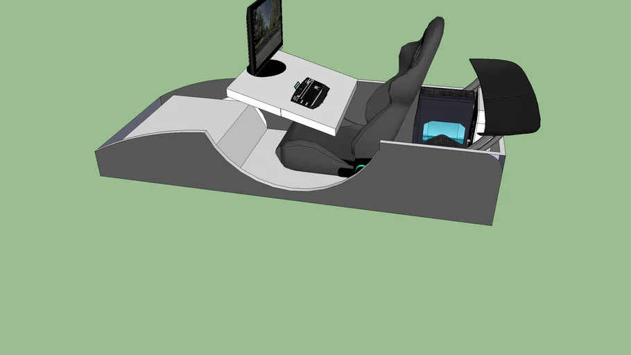 PC Desk | 3D Warehouse