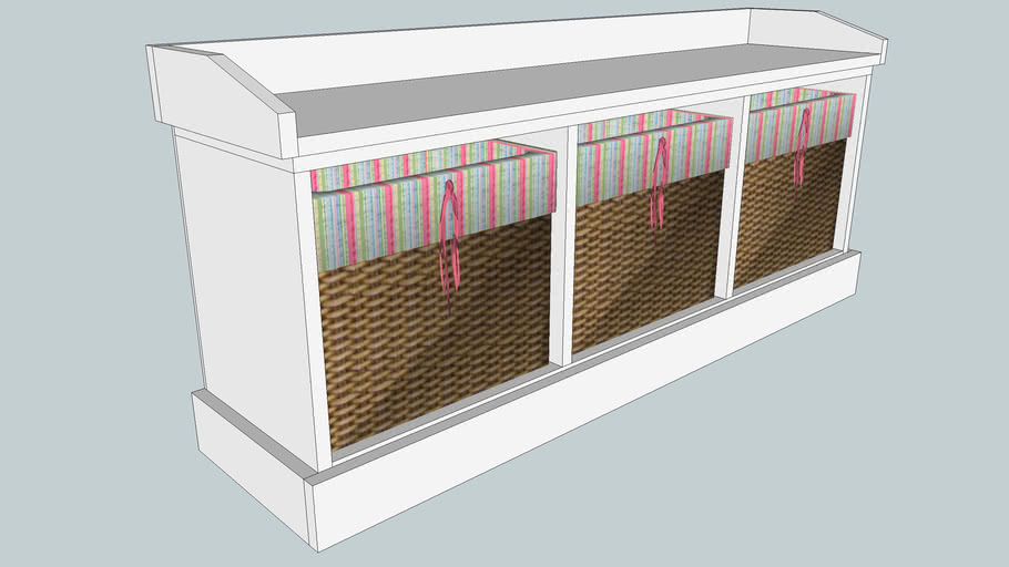 entryway bench | 3D Warehouse