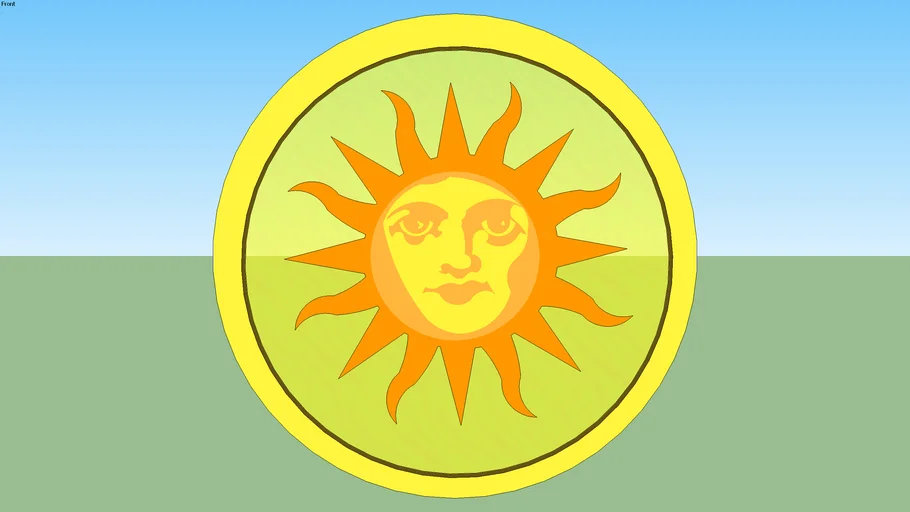 Sunface Plaque | 3D Warehouse