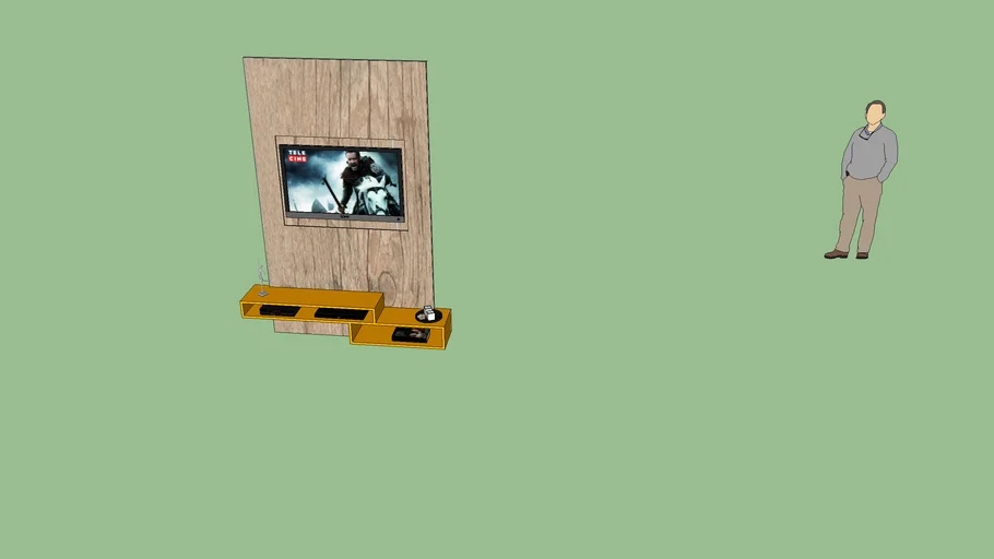 Painel Tv Rustic | 3D Warehouse