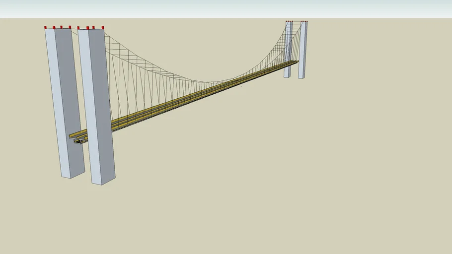 Suspension bridge | 3D Warehouse
