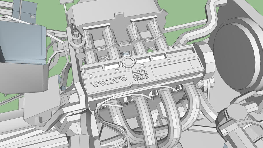 volvo 20 valve engine | 3D Warehouse