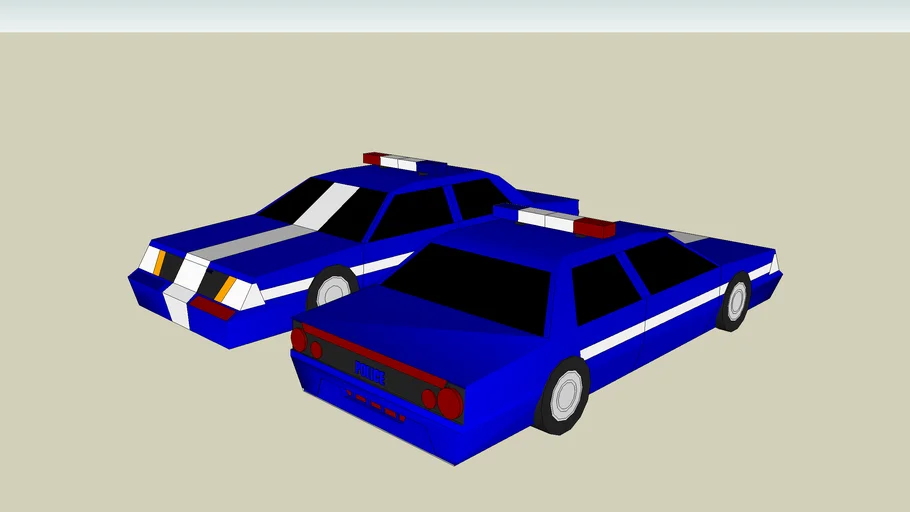 Tuned Google Police Car | 3D Warehouse