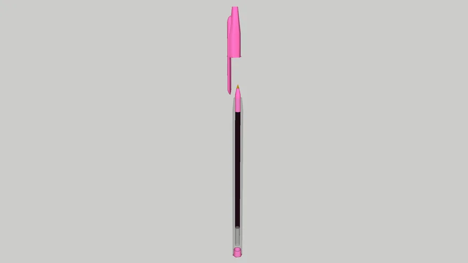 Ballpoint Pen (Pink) | 3D Warehouse