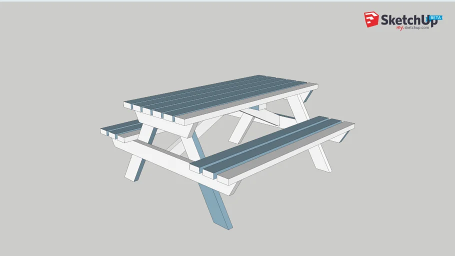 Picnic bench | 3D Warehouse