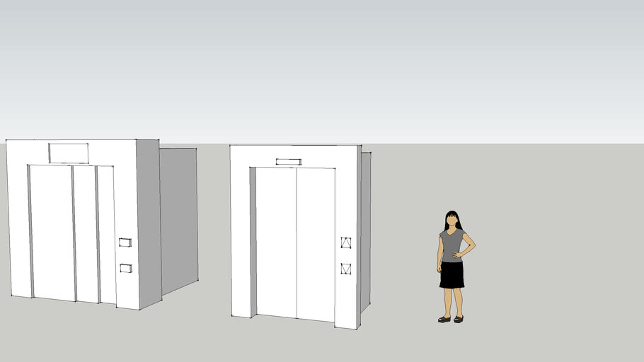 Lift entrance | 3D Warehouse