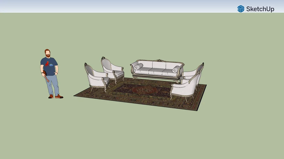 Muebles clasicos para sala | 3D Warehouse