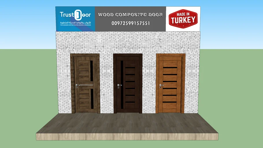 Trust_Door+WOOD composite DOOR | 3D Warehouse