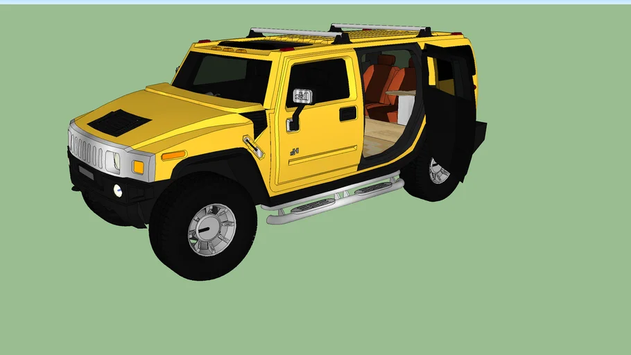 customized hummer h2 | 3D Warehouse