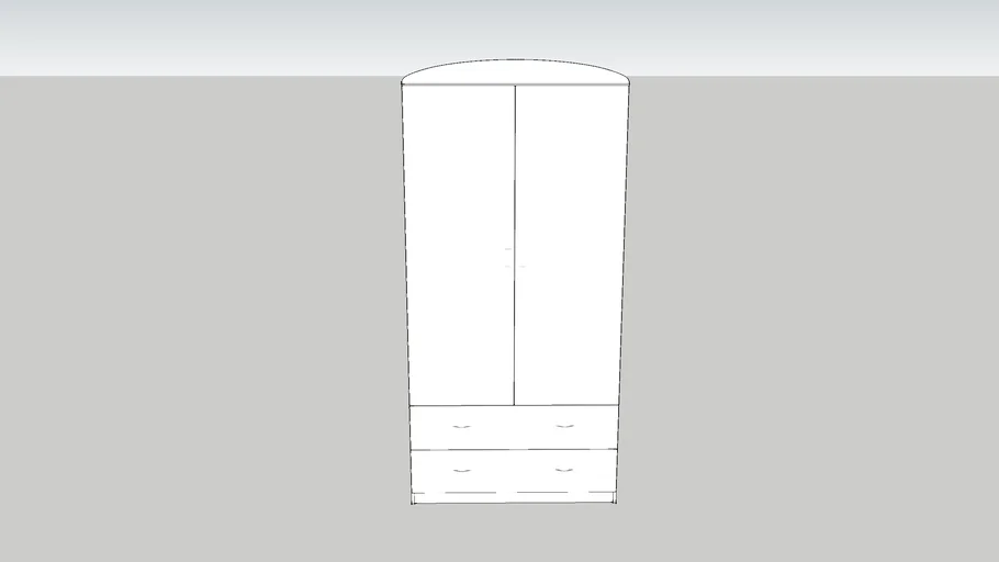 Wardrobe 90 BASIC | 3D Warehouse