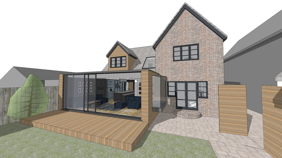 Modern Timber Extension | 3D Warehouse