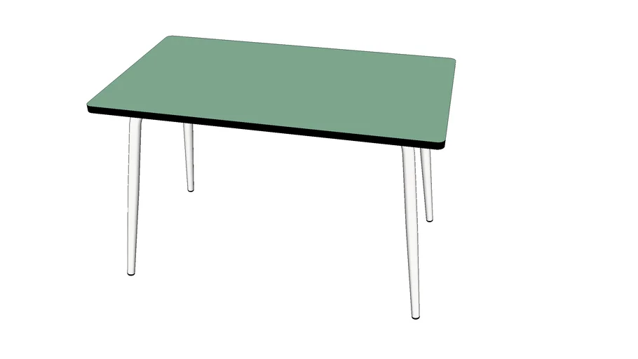 - TABLE VERA 120X70 FRESH - PIEDS BLANCS.skp | 3D Warehouse