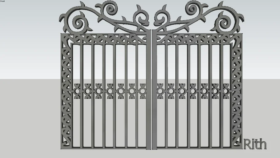 20.Free Open Gate | 3D Warehouse