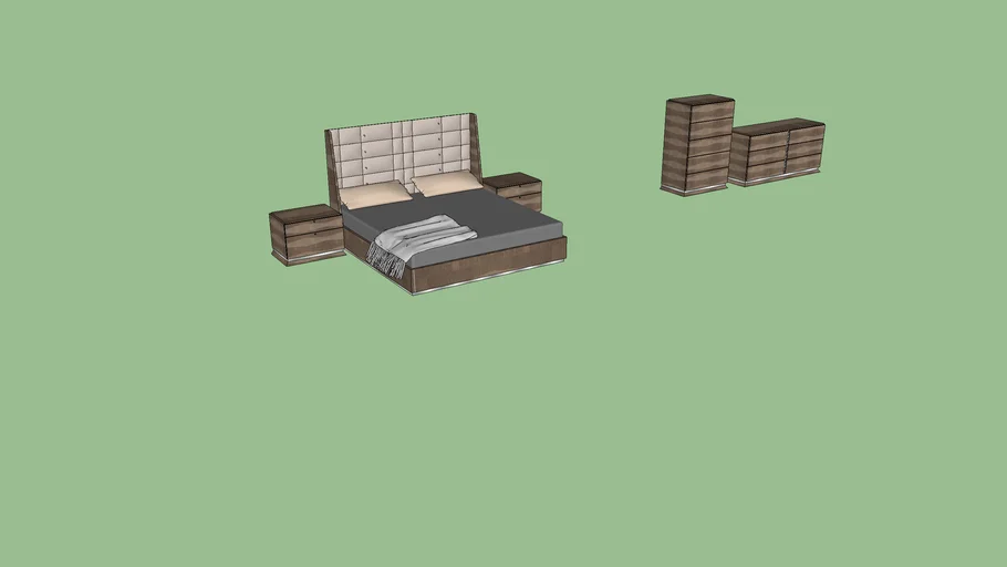 Scan Design Grace Bed | 3D Warehouse