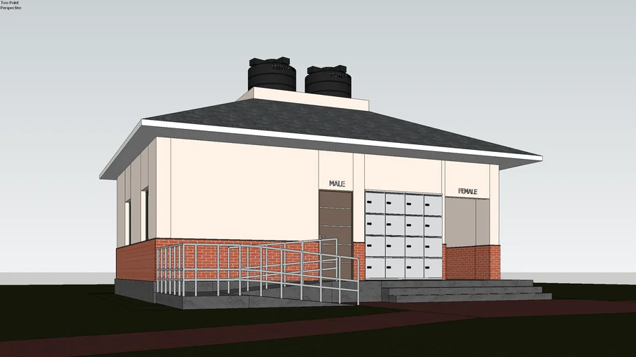 toilet block | 3D Warehouse