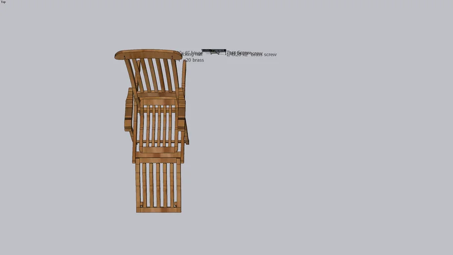 Titanic deck chair | 3D Warehouse