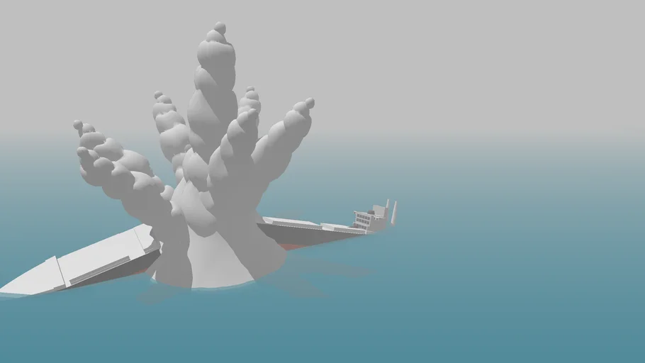 An Oil Tanker Gets Annihilated by a Massive Underwater Explosion | 3D ...