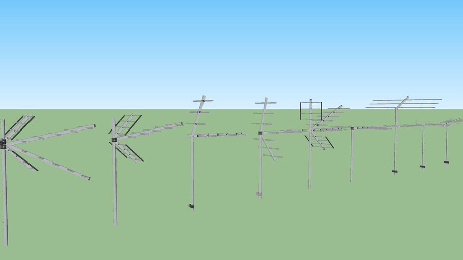 Television antenna set | 3D Warehouse