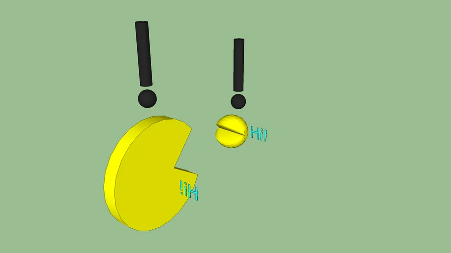 2-D Pacman Meeting 3-D Pacman | 3D Warehouse