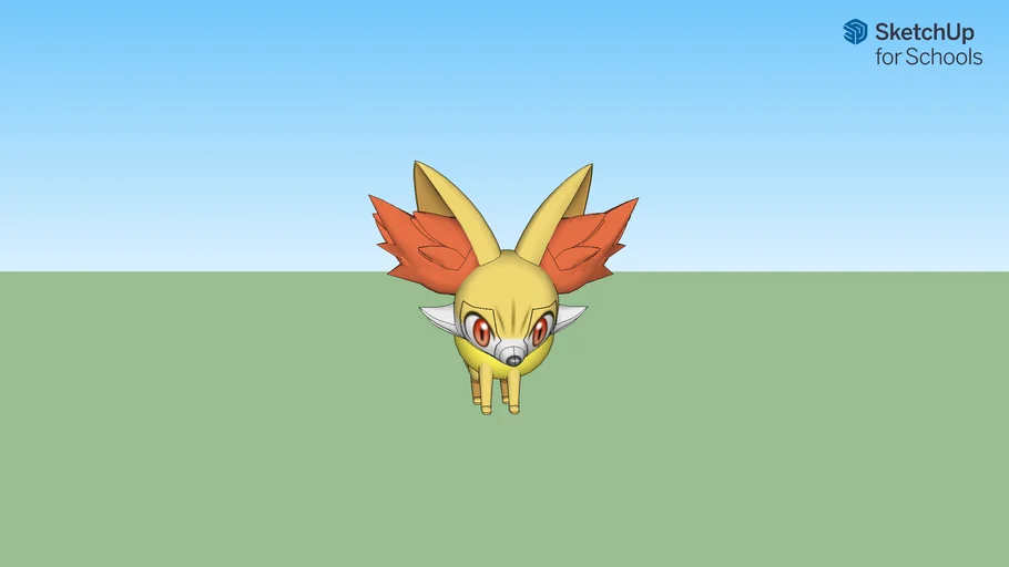 Fennekin the Inflated Fox | 3D Warehouse