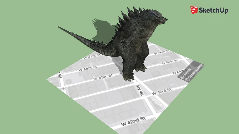 Godzilla Earth 300 meters in New York lol xd | 3D Warehouse