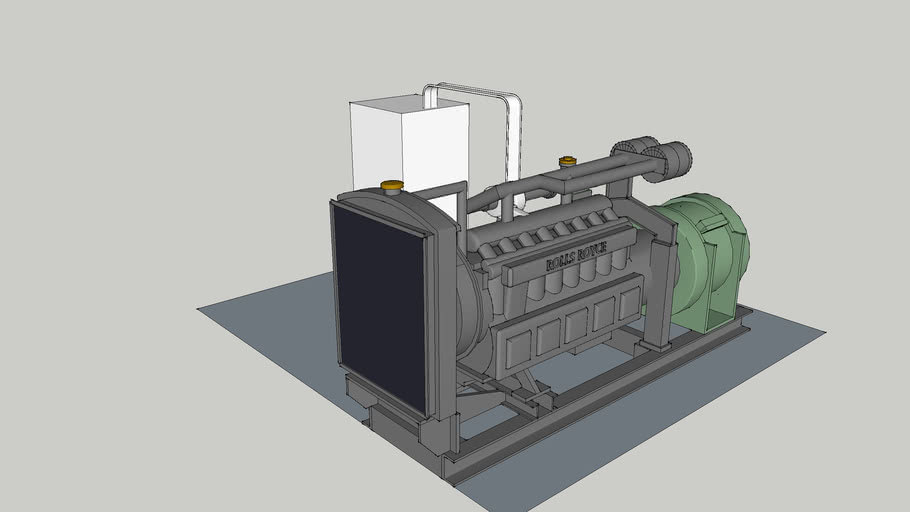 izuan genset engine | 3D Warehouse