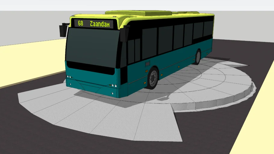 Relocatable or Inground Bus Turntable | 3D Warehouse