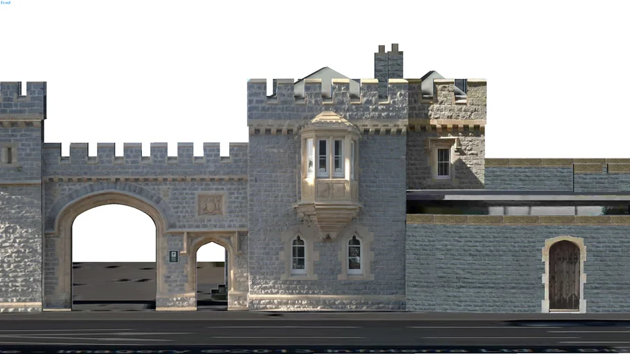 West Lodge, West Gate, Bute Park, Cardiff, UK | 3D Warehouse