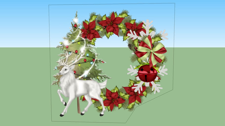 2d christmas wreath | 3D Warehouse