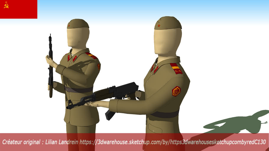 Soviet soldier 1985 | 3D Warehouse