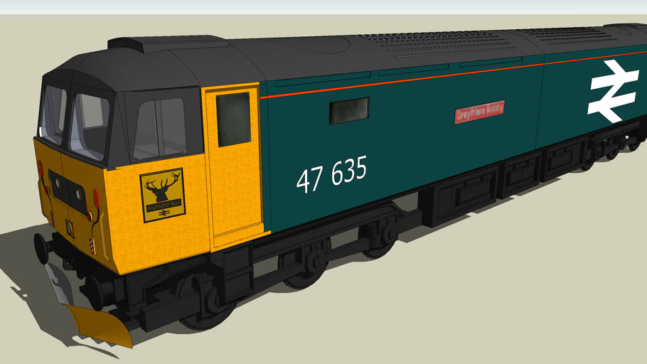 British Rail Class 47 Blue | 3D Warehouse