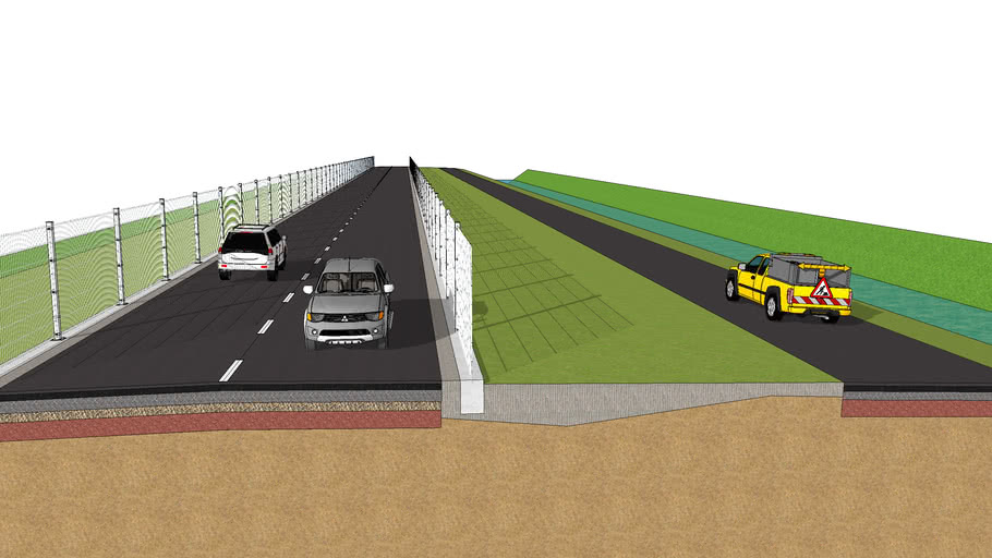 Jalan Perimeter & Jalan Inspeksi | 3D Warehouse