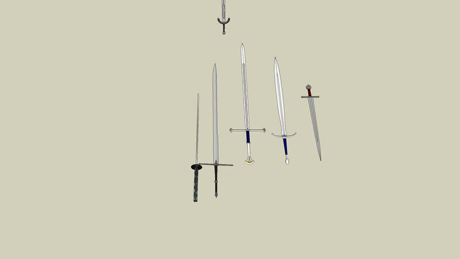 my collection of swords | 3D Warehouse