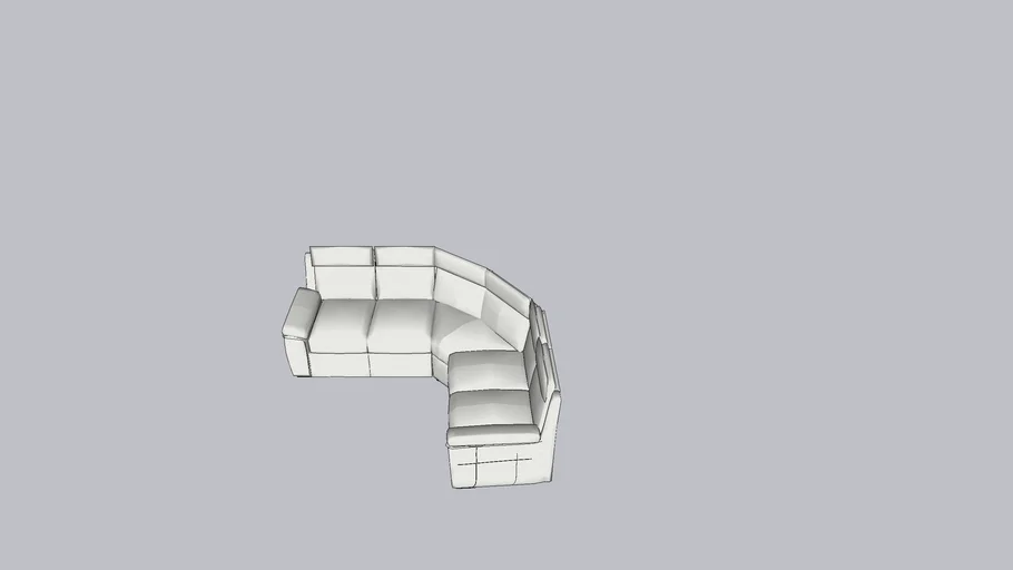 Reclining Sectional | 3D Warehouse