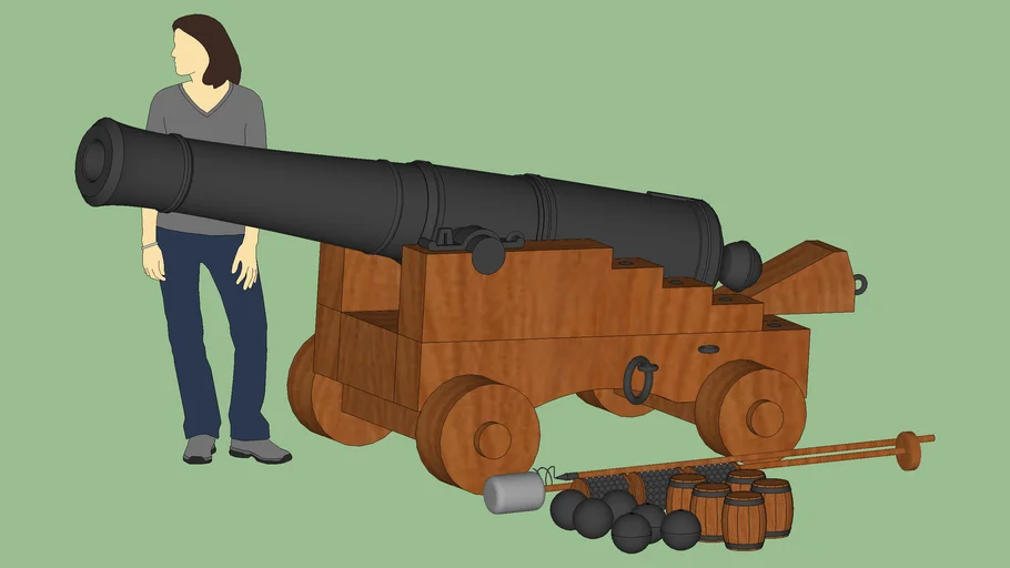 6 inch Naval Gun or Cannon | 3D Warehouse