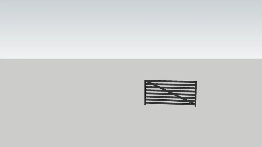 Neighborhood enterance gate | 3D Warehouse