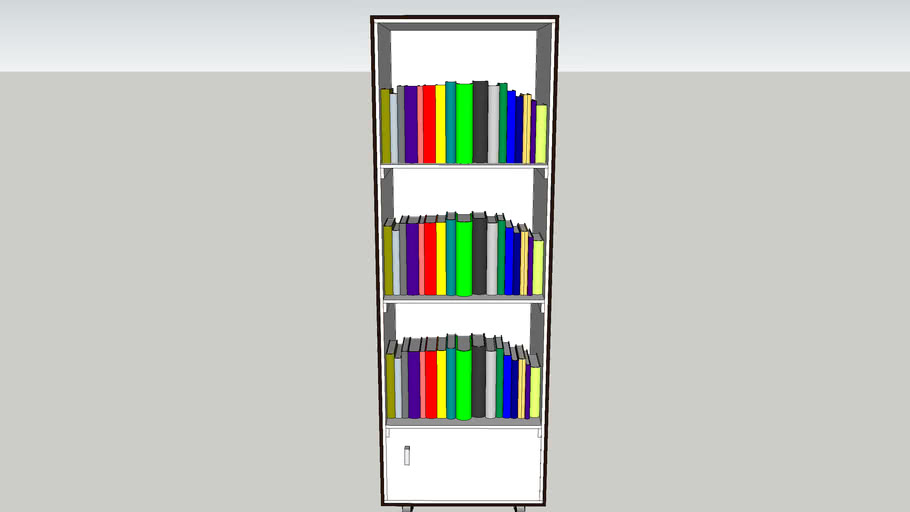 rak buku minimalis | 3D Warehouse