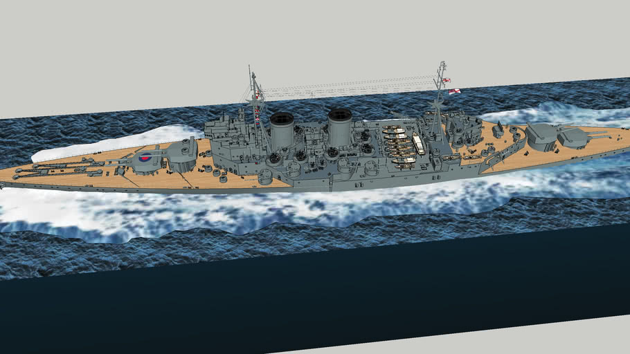 HMS Hood 1944 | 3D Warehouse