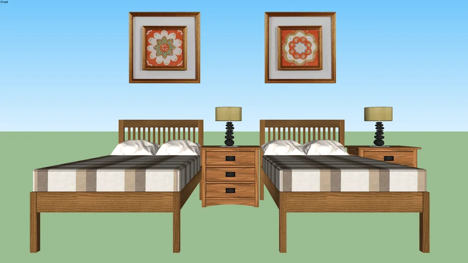 DOS CAMAS 04 - TWO BEDS 04 | 3D Warehouse