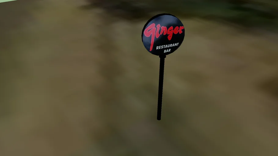 Ginger Restaurant Sign | 3D Warehouse