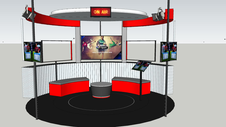 Small Circular TV Studio | 3D Warehouse