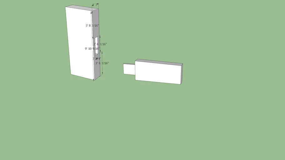no.22_blind mortise tenon | 3D Warehouse